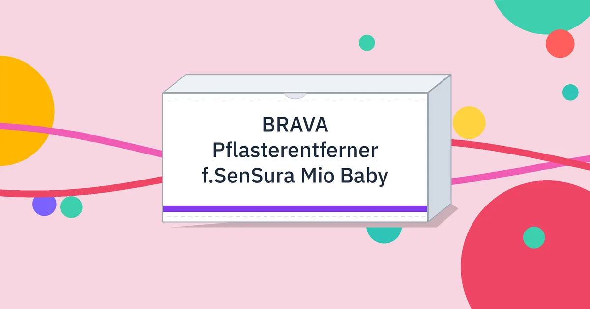 Symbolbild: Packung mit der Aufschrift BRAVA Pflasterentferner f.SenSura Mio Baby (PZN 15410821) – Verfügbarkeit und Bezug in Apotheken in Frankfurt am Main