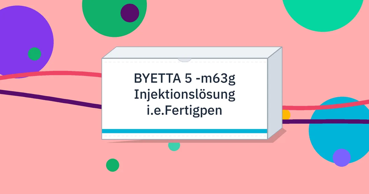 Symbolbild: Packung mit der Aufschrift BYETTA 5 -m63g Injektionslösung i.e.Fertigpen (PZN 16507681) – Verfügbarkeit und Bezug in Apotheken in Frankfurt am Main