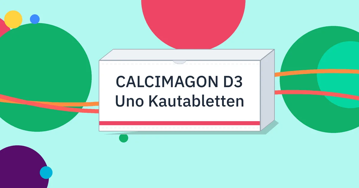Symbolbild: Packung mit der Aufschrift CALCIMAGON D3 Uno Kautabletten (PZN 05883547) – Verfügbarkeit und Bezug in Apotheken in Frankfurt am Main