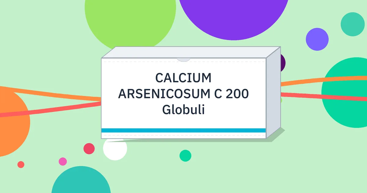 Symbolbild: Packung mit der Aufschrift CALCIUM ARSENICOSUM C 200 Globuli (PZN 07594853) – Verfügbarkeit und Bezug in Apotheken in Frankfurt am Main