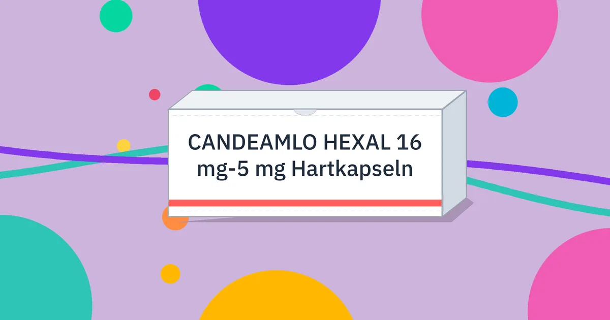 Symbolbild: Packung mit der Aufschrift CANDEAMLO HEXAL 16 mg-5 mg Hartkapseln (PZN 20376256) – Verfügbarkeit und Bezug in Apotheken in Frankfurt am Main