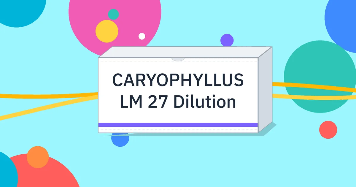 Symbolbild: Packung mit der Aufschrift CARYOPHYLLUS LM 27 Dilution (PZN 13432155) – Verfügbarkeit und Bezug in Apotheken in Frankfurt am Main