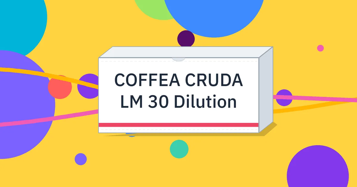 Symbolbild: Packung mit der Aufschrift COFFEA CRUDA LM 30 Dilution (PZN 03504304) – Verfügbarkeit und Bezug in Apotheken in Frankfurt am Main