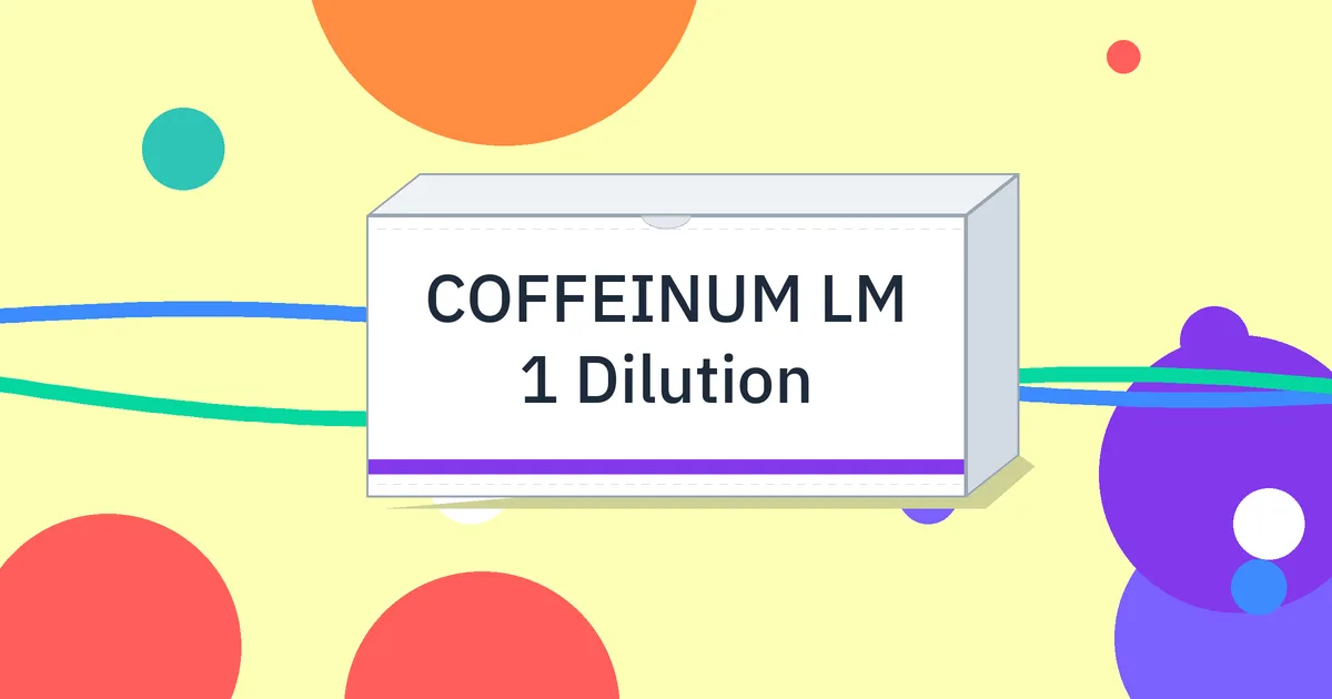 Symbolbild: Packung mit der Aufschrift COFFEINUM LM 1 Dilution (PZN 12831628) – Verfügbarkeit und Bezug in Apotheken in Frankfurt am Main