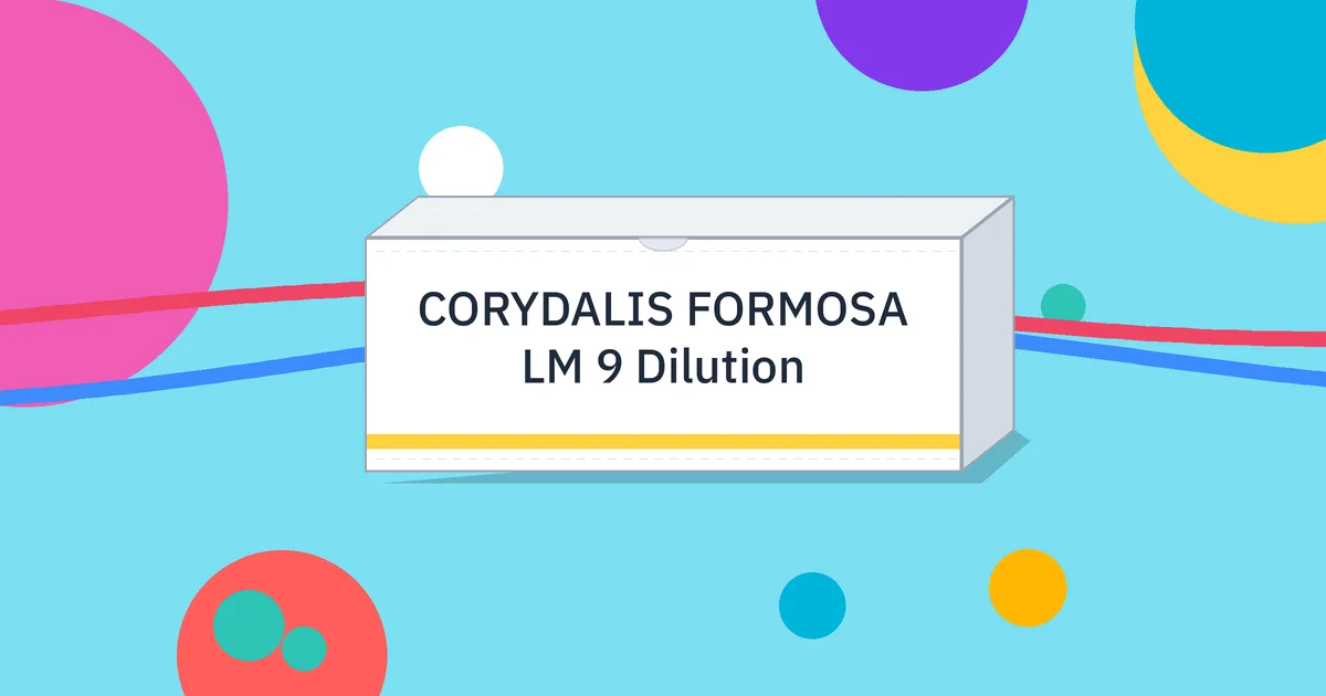 Symbolbild: Packung mit der Aufschrift CORYDALIS FORMOSA LM 9 Dilution (PZN 13453950) – Verfügbarkeit und Bezug in Apotheken in Frankfurt am Main