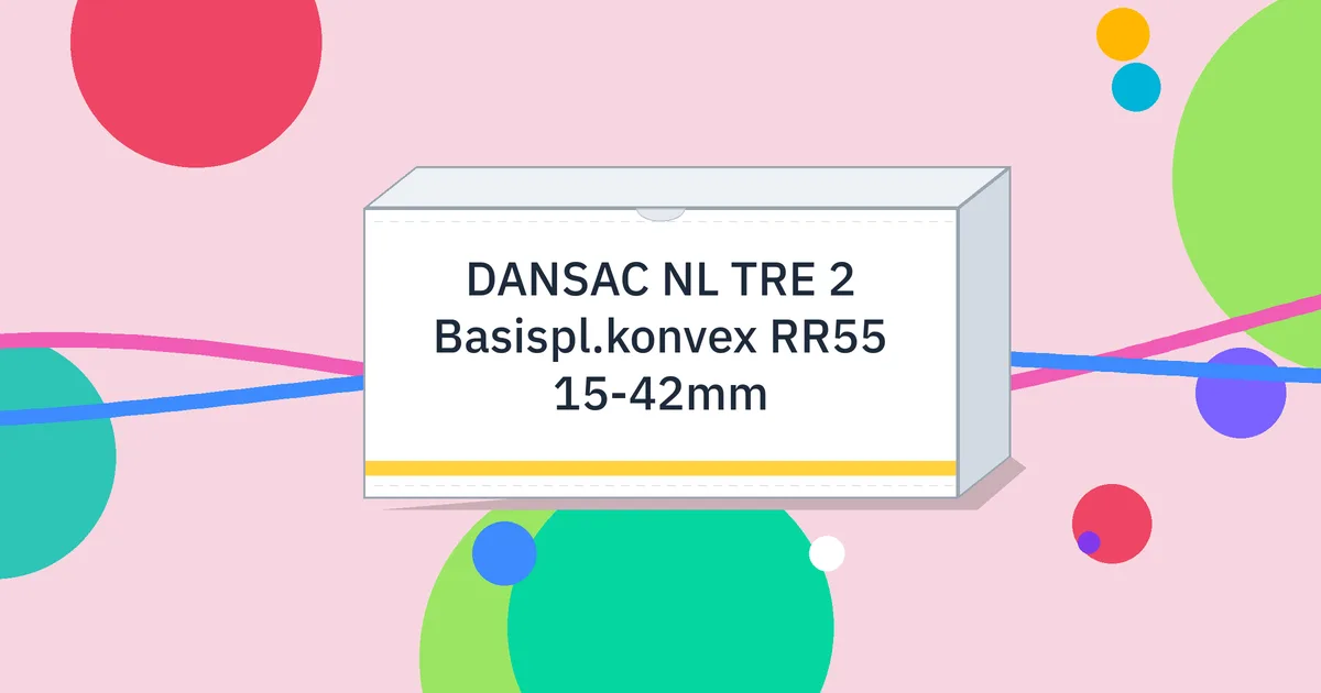 Symbolbild: Packung mit der Aufschrift DANSAC NL TRE 2 Basispl.konvex RR55 15-42mm (PZN 15302770) – Verfügbarkeit und Bezug in Apotheken in Frankfurt am Main