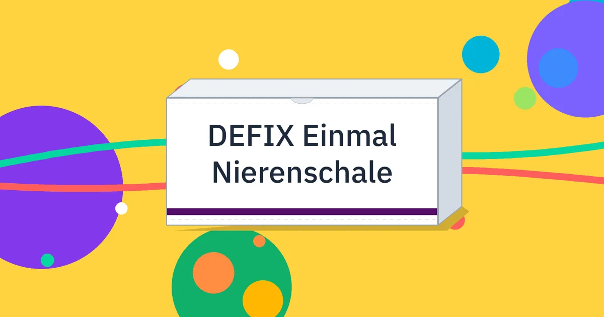 Symbolbild: Packung mit der Aufschrift DEFIX Einmal Nierenschale (PZN 06113001) – Verfügbarkeit und Bezug in Apotheken in Frankfurt am Main