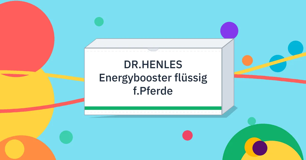 Symbolbild: Packung mit der Aufschrift DR.HENLES Energybooster flüssig f.Pferde (PZN 16038393) – Verfügbarkeit und Bezug in Apotheken in Frankfurt am Main