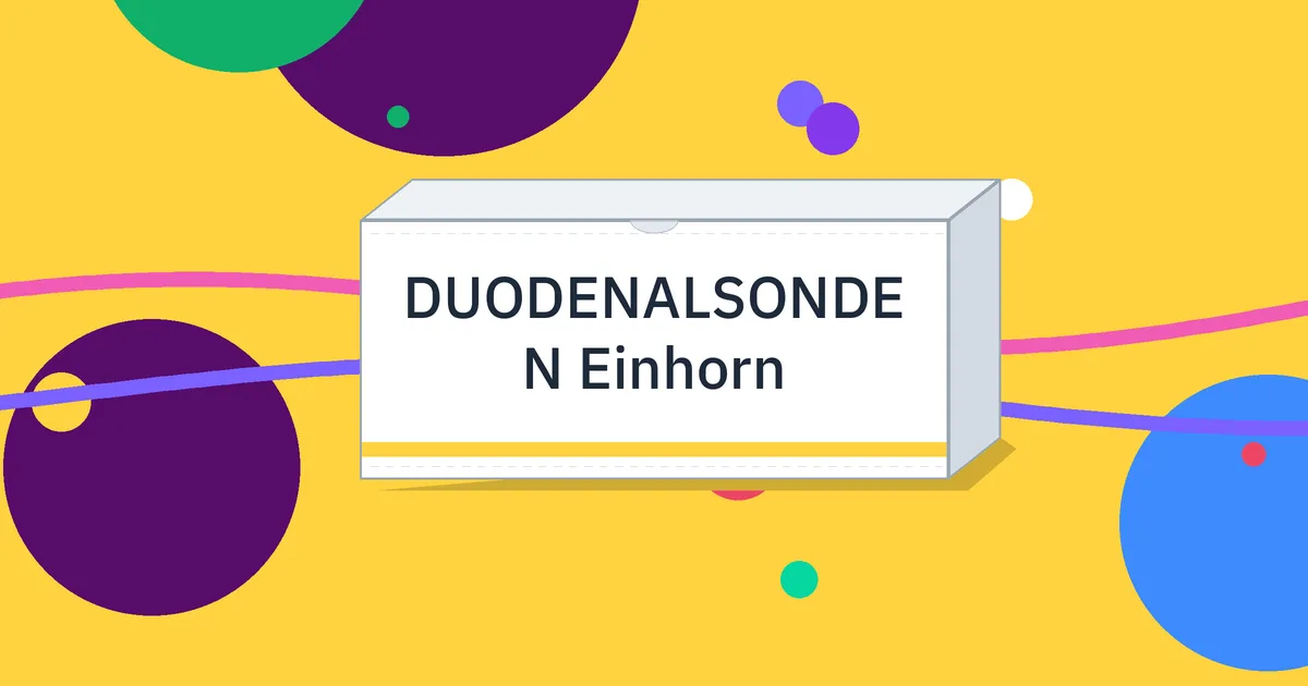 Symbolbild: Packung mit der Aufschrift DUODENALSONDE N Einhorn (PZN 01726331) – Verfügbarkeit und Bezug in Apotheken in Frankfurt am Main