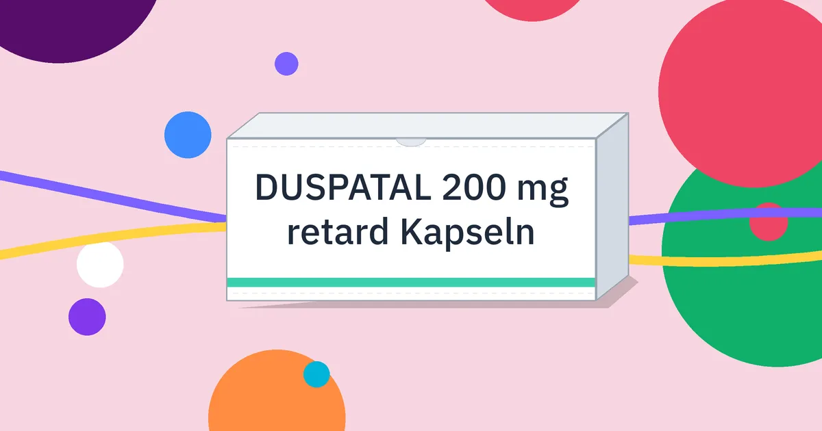 Symbolbild: Packung mit der Aufschrift DUSPATAL 200 mg retard Kapseln (PZN 02470595) – Verfügbarkeit und Bezug in Apotheken in Frankfurt am Main