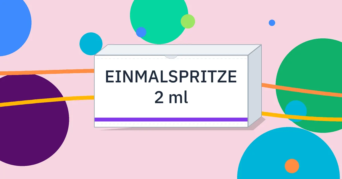 Symbolbild: Packung mit der Aufschrift EINMALSPRITZE 2 ml (PZN 09291708) – Verfügbarkeit und Bezug in Apotheken in Frankfurt am Main