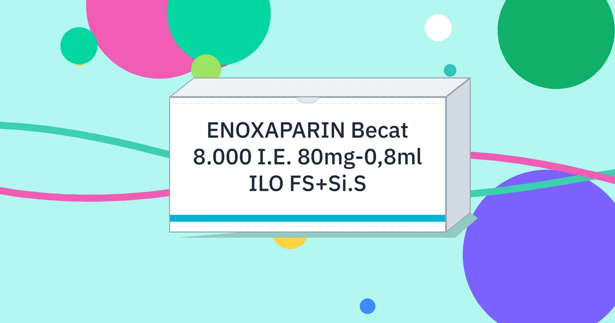 Symbolbild: Packung mit der Aufschrift ENOXAPARIN Becat 8.000 I.E. 80mg-0,8ml ILO FS+Si.S (PZN 13509136) – Verfügbarkeit und Bezug in Apotheken in Frankfurt am Main