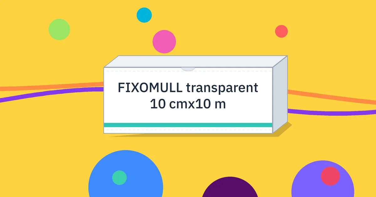 Symbolbild: Packung mit der Aufschrift FIXOMULL transparent 10 cmx10 m (PZN 07750603) – Verfügbarkeit und Bezug in Apotheken in Frankfurt am Main