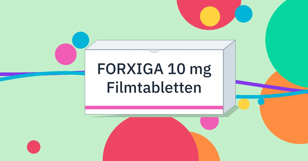 Symbolbild: Packung mit der Aufschrift FORXIGA 10 mg Filmtabletten (PZN 17852285) – Verfügbarkeit und Bezug in Apotheken in Frankfurt am Main
