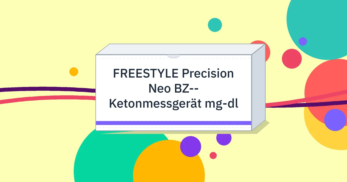Symbolbild: Packung mit der Aufschrift FREESTYLE Precision Neo BZ--Ketonmessgerät mg-dl (PZN 19399938) – Verfügbarkeit und Bezug in Apotheken in Frankfurt am Main