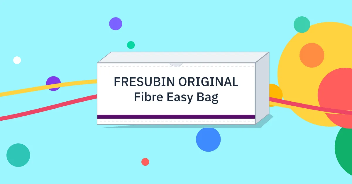 Symbolbild: Packung mit der Aufschrift FRESUBIN ORIGINAL Fibre Easy Bag (PZN 05398711) – Verfügbarkeit und Bezug in Apotheken in Frankfurt am Main