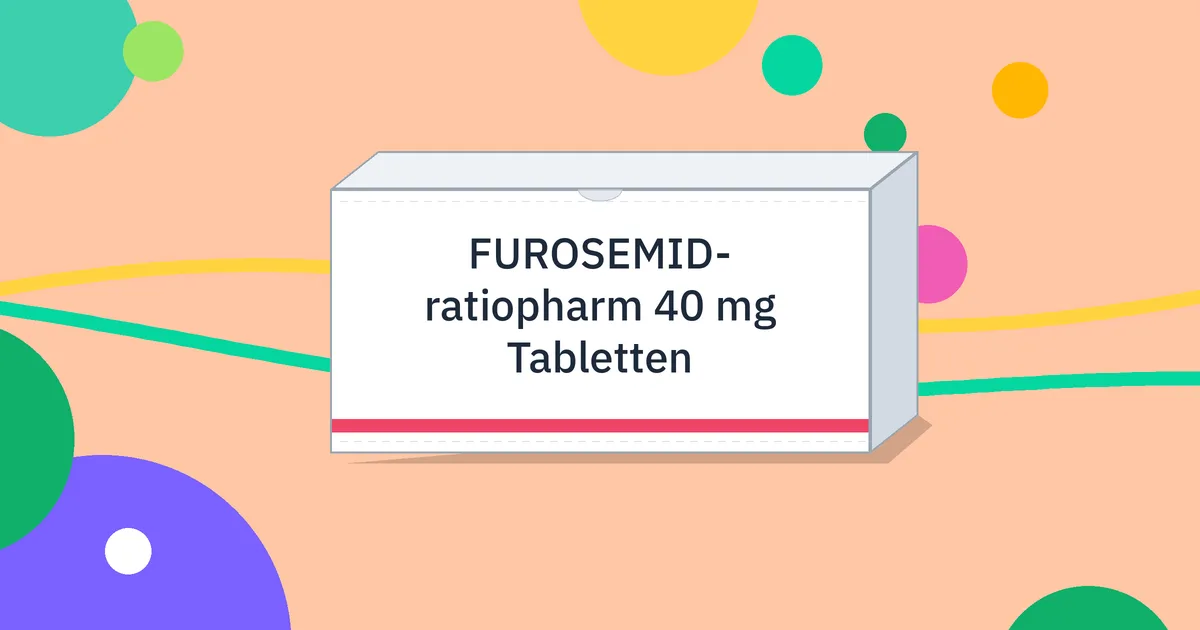 Symbolbild: Packung mit der Aufschrift FUROSEMID-ratiopharm 40 mg Tabletten (PZN 03055639) – Verfügbarkeit und Bezug in Apotheken in Frankfurt am Main