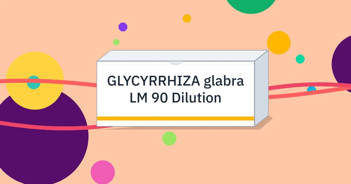 Symbolbild: Packung mit der Aufschrift GLYCYRRHIZA glabra LM 90 Dilution (PZN 12881129) – Verfügbarkeit und Bezug in Apotheken in Frankfurt am Main