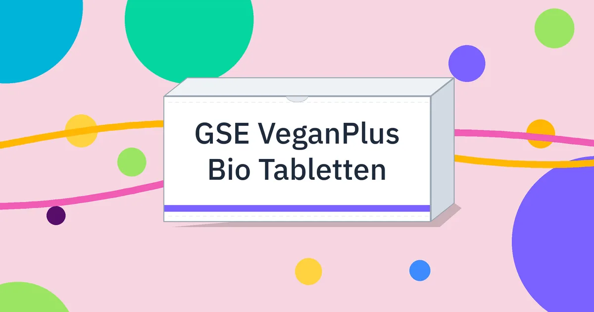 Symbolbild: Packung mit der Aufschrift GSE VeganPlus Bio Tabletten (PZN 19409223) – Verfügbarkeit und Bezug in Apotheken in Frankfurt am Main