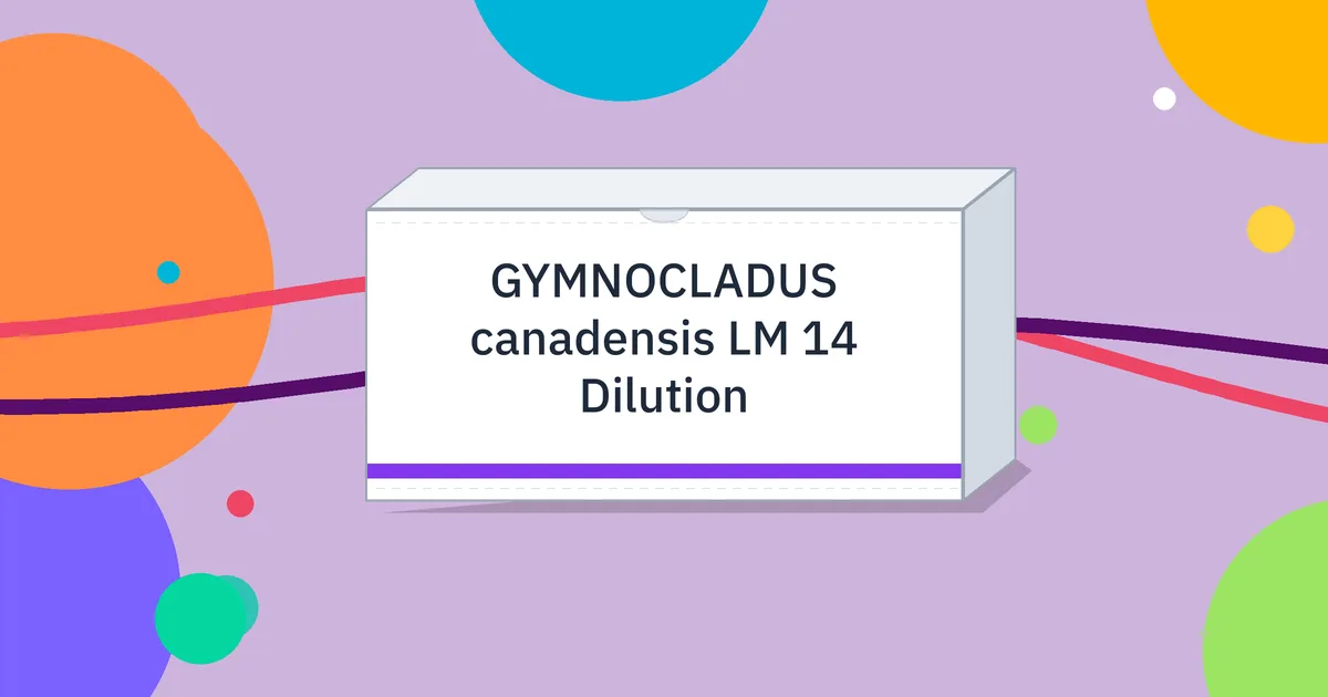Symbolbild: Packung mit der Aufschrift GYMNOCLADUS canadensis LM 14 Dilution (PZN 13548900) – Verfügbarkeit und Bezug in Apotheken in Frankfurt am Main