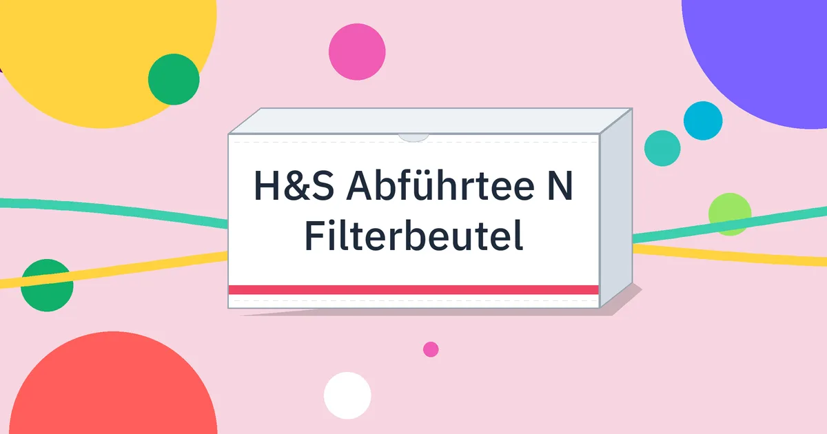 Symbolbild: Packung mit der Aufschrift H&S Abführtee N Filterbeutel (PZN 10853152) – Verfügbarkeit und Bezug in Apotheken in Frankfurt am Main