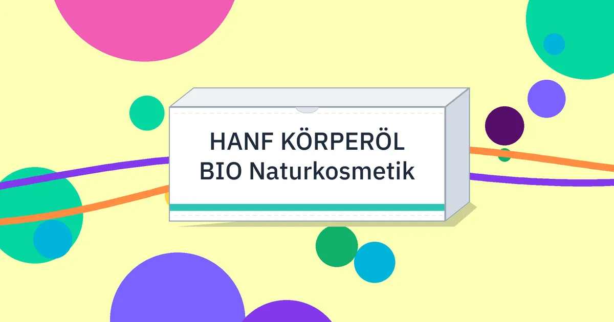 Symbolbild: Packung mit der Aufschrift HANF KÖRPERÖL BIO Naturkosmetik (PZN 17267374) – Verfügbarkeit und Bezug in Apotheken in Frankfurt am Main