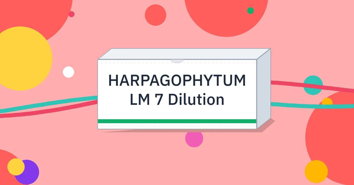 Symbolbild: Packung mit der Aufschrift HARPAGOPHYTUM LM 7 Dilution (PZN 13550624) – Verfügbarkeit und Bezug in Apotheken in Frankfurt am Main