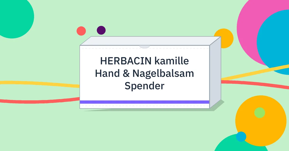 Symbolbild: Packung mit der Aufschrift HERBACIN kamille Hand & Nagelbalsam Spender (PZN 10344976) – Verfügbarkeit und Bezug in Apotheken in Frankfurt am Main