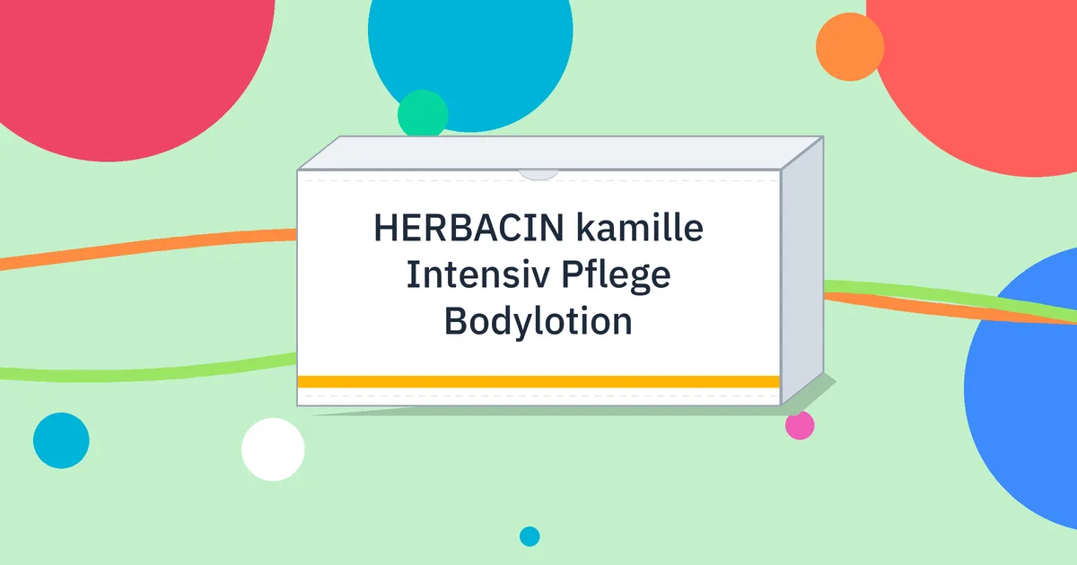 Symbolbild: Packung mit der Aufschrift HERBACIN kamille Intensiv Pflege Bodylotion (PZN 15784272) – Verfügbarkeit und Bezug in Apotheken in Frankfurt am Main