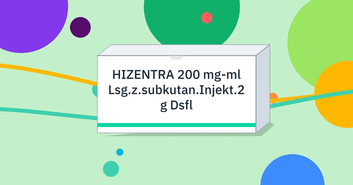 Symbolbild: Packung mit der Aufschrift HIZENTRA 200 mg-ml Lsg.z.subkutan.Injekt.2 g Dsfl (PZN 07764054) – Verfügbarkeit und Bezug in Apotheken in Frankfurt am Main