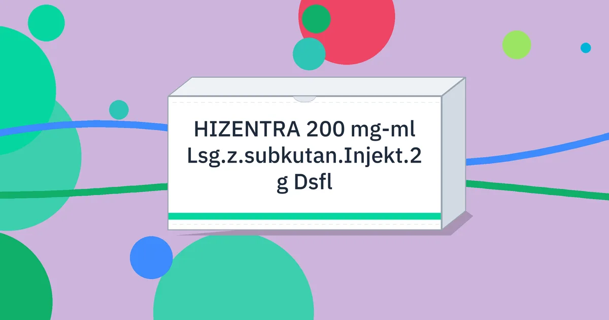 Symbolbild: Packung mit der Aufschrift HIZENTRA 200 mg-ml Lsg.z.subkutan.Injekt.2 g Dsfl (PZN 12550444) – Verfügbarkeit und Bezug in Apotheken in Frankfurt am Main