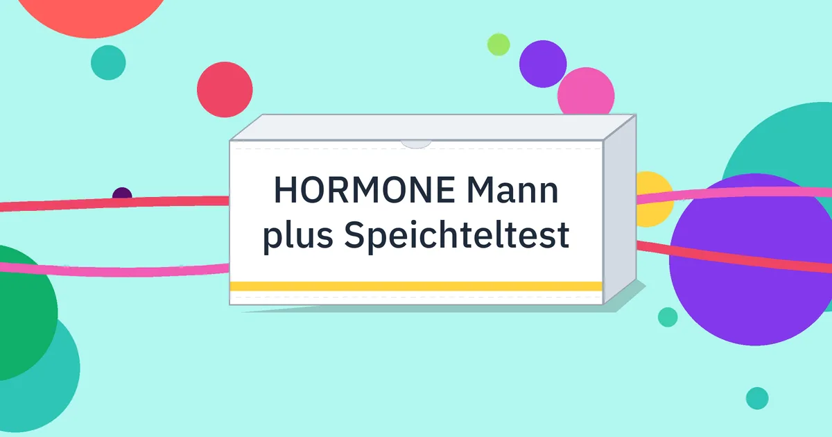 Symbolbild: Packung mit der Aufschrift HORMONE Mann plus Speichteltest (PZN 09541602) – Verfügbarkeit und Bezug in Apotheken in Frankfurt am Main