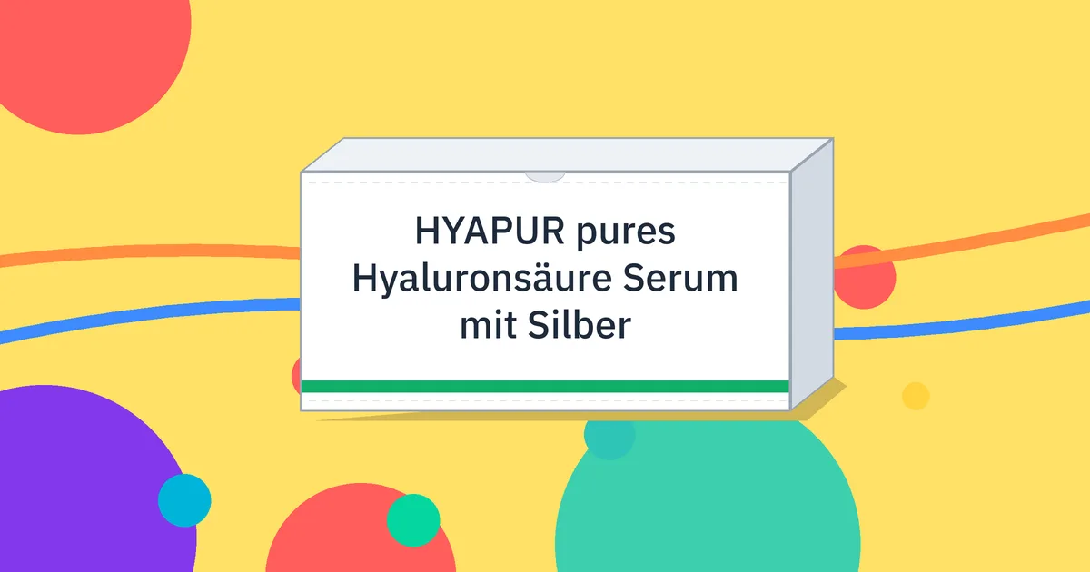 Symbolbild: Packung mit der Aufschrift HYAPUR pures Hyaluronsäure Serum mit Silber (PZN 09882059) – Verfügbarkeit und Bezug in Apotheken in Frankfurt am Main