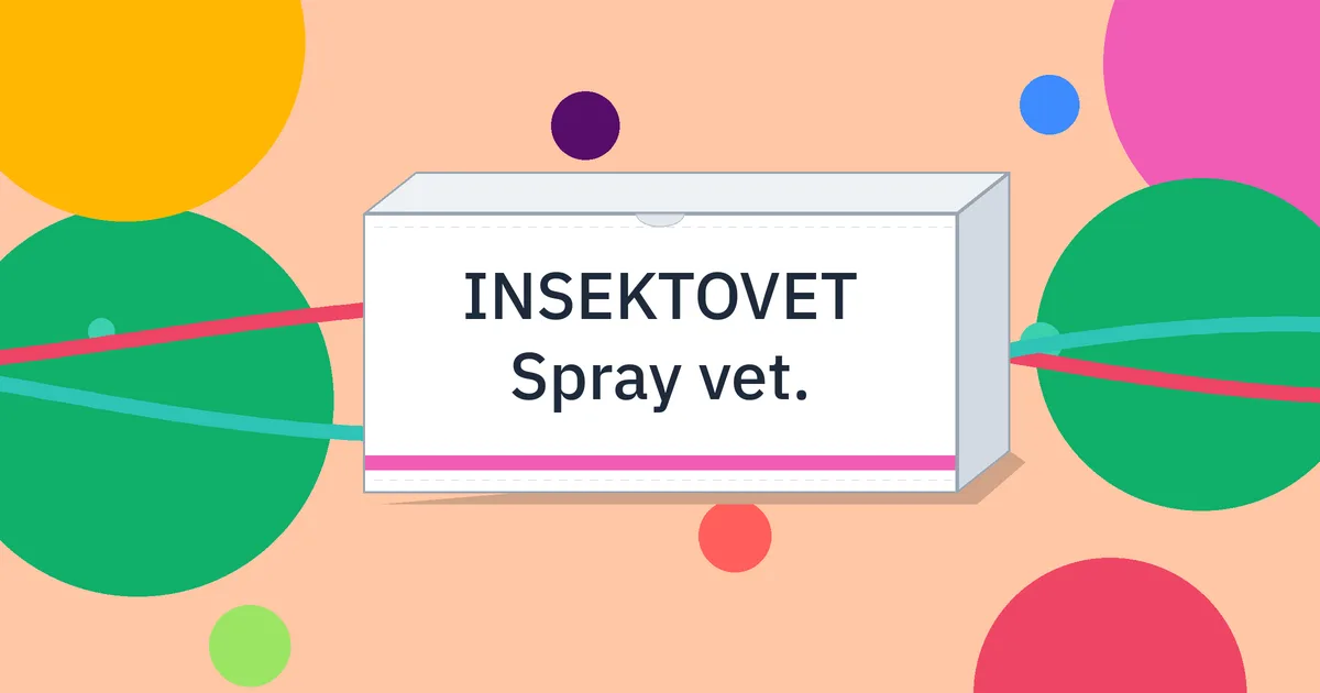 Symbolbild: Packung mit der Aufschrift INSEKTOVET Spray vet. (PZN 11117739) – Verfügbarkeit und Bezug in Apotheken in Frankfurt am Main