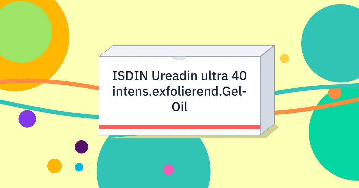 Symbolbild: Packung mit der Aufschrift ISDIN Ureadin ultra 40 intens.exfolierend.Gel-Oil (PZN 11328459) – Verfügbarkeit und Bezug in Apotheken in Frankfurt am Main
