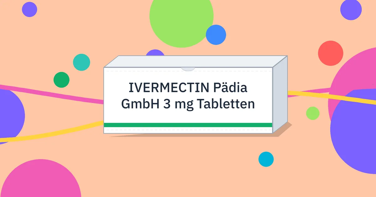 Symbolbild: Packung mit der Aufschrift IVERMECTIN Pädia GmbH 3 mg Tabletten (PZN 17390732) – Verfügbarkeit und Bezug in Apotheken in Frankfurt am Main