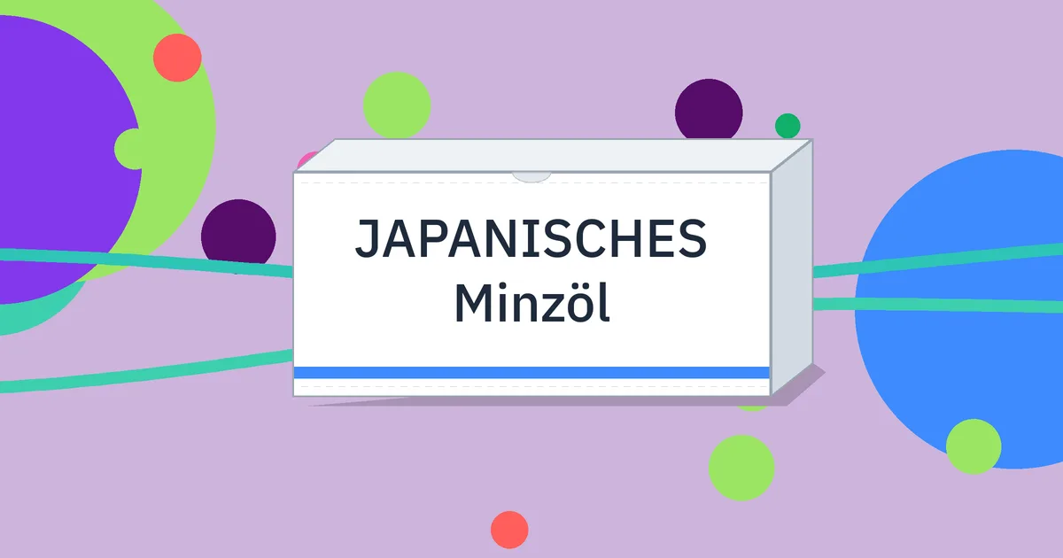 Symbolbild: Packung mit der Aufschrift JAPANISCHES Minzöl (PZN 02434837) – Verfügbarkeit und Bezug in Apotheken in Frankfurt am Main