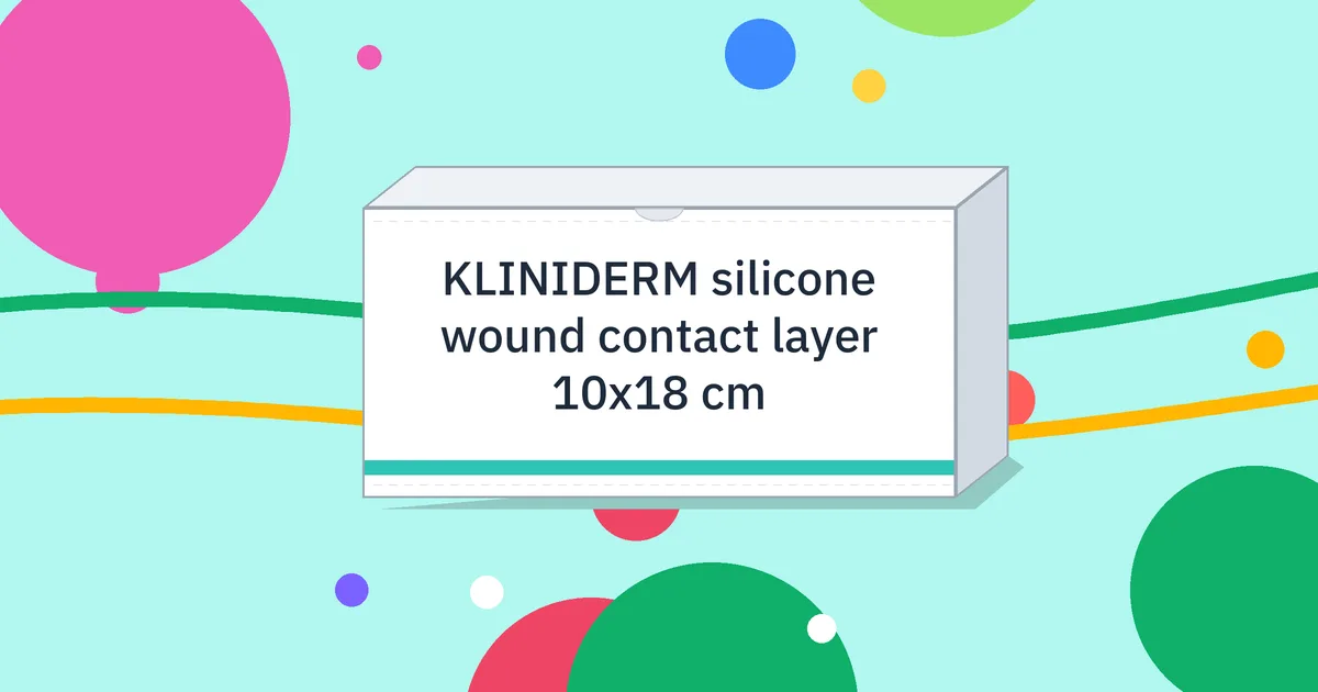 Symbolbild: Packung mit der Aufschrift KLINIDERM silicone wound contact layer 10x18 cm (PZN 12541936) – Verfügbarkeit und Bezug in Apotheken in Frankfurt am Main