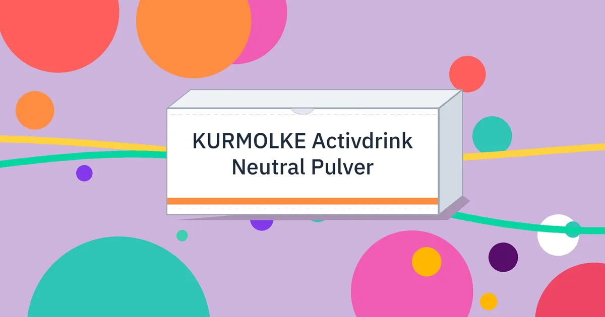 Symbolbild: Packung mit der Aufschrift KURMOLKE Activdrink Neutral Pulver (PZN 01395408) – Verfügbarkeit und Bezug in Apotheken in Frankfurt am Main