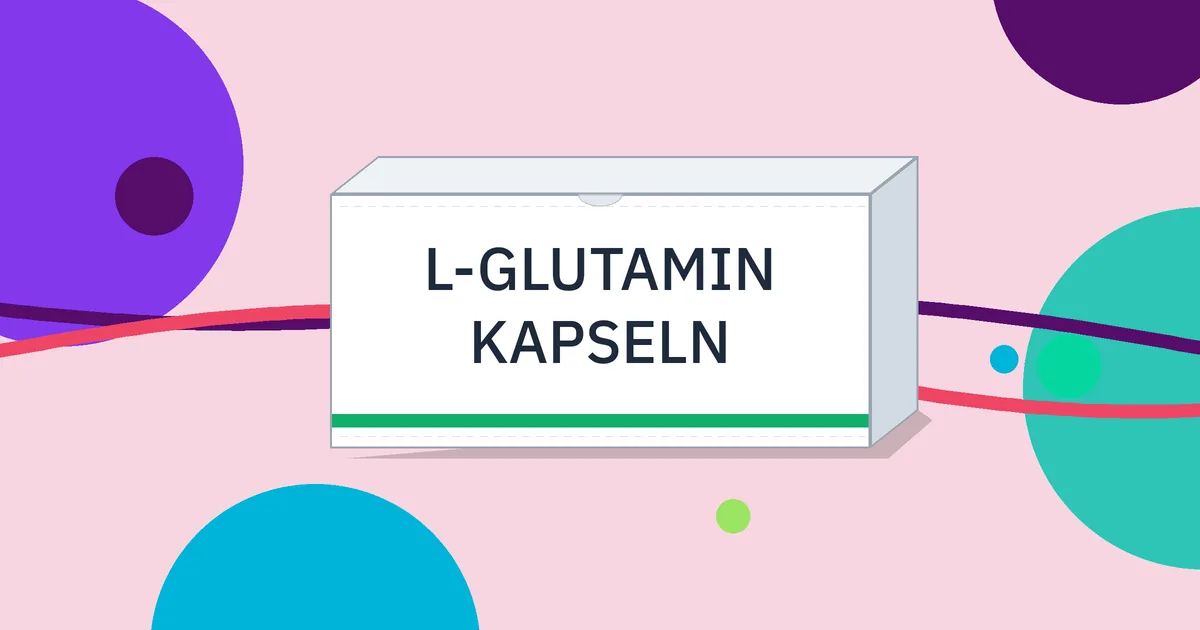 Symbolbild: Packung mit der Aufschrift L-GLUTAMIN KAPSELN (PZN 09894619) – Verfügbarkeit und Bezug in Apotheken in Frankfurt am Main