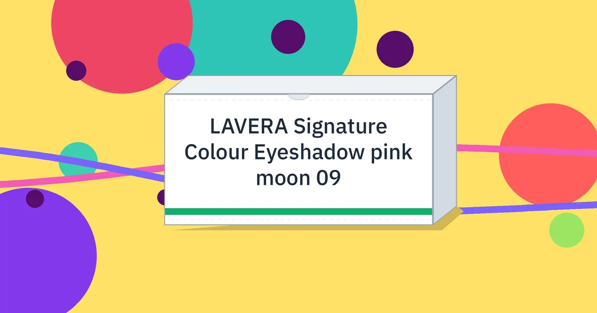 Symbolbild: Packung mit der Aufschrift LAVERA Signature Colour Eyeshadow pink moon 09 (PZN 17828453) – Verfügbarkeit und Bezug in Apotheken in Frankfurt am Main