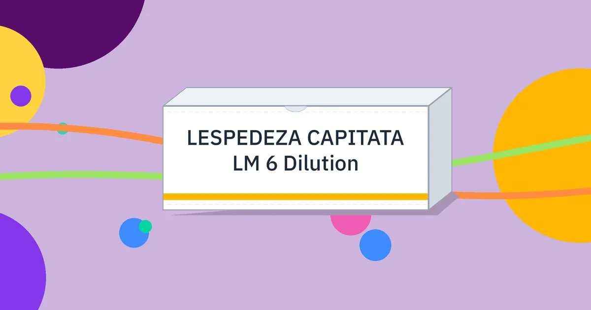 Symbolbild: Packung mit der Aufschrift LESPEDEZA CAPITATA LM 6 Dilution (PZN 13527246) – Verfügbarkeit und Bezug in Apotheken in Frankfurt am Main