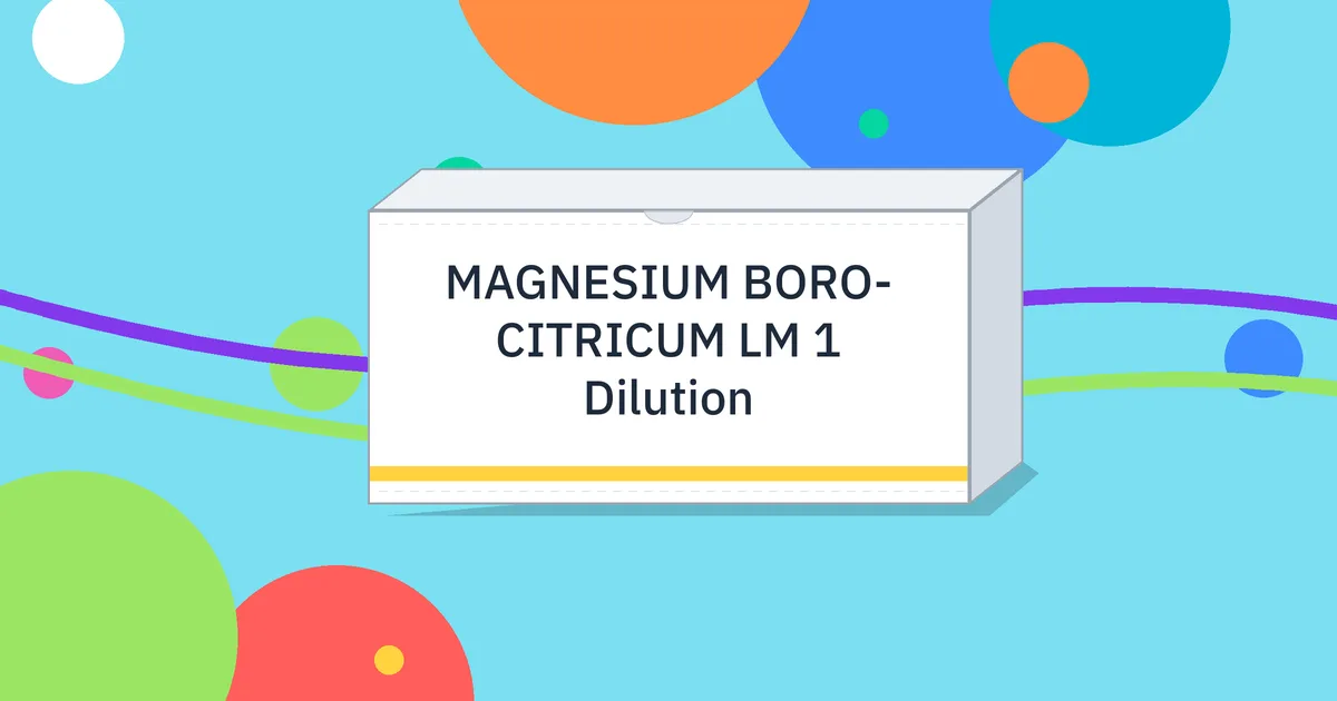 Symbolbild: Packung mit der Aufschrift MAGNESIUM BORO-CITRICUM LM 1 Dilution (PZN 12936451) – Verfügbarkeit und Bezug in Apotheken in Frankfurt am Main
