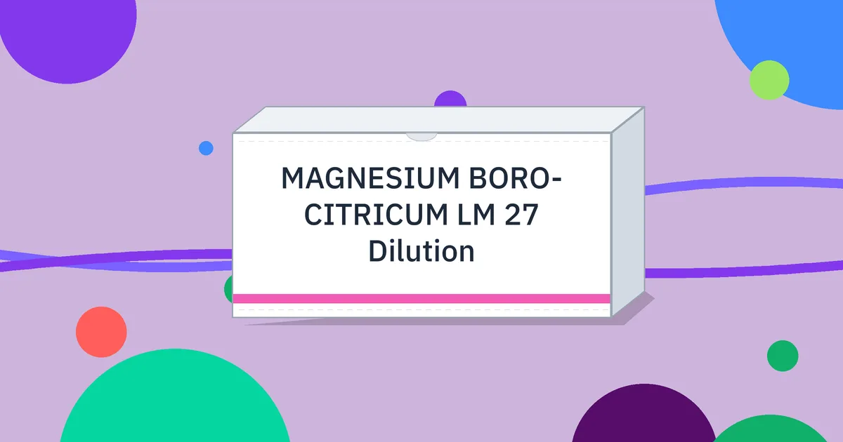 Symbolbild: Packung mit der Aufschrift MAGNESIUM BORO-CITRICUM LM 27 Dilution (PZN 12936758) – Verfügbarkeit und Bezug in Apotheken in Frankfurt am Main