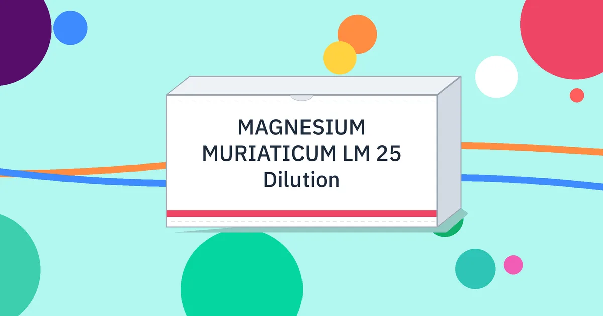 Symbolbild: Packung mit der Aufschrift MAGNESIUM MURIATICUM LM 25 Dilution (PZN 12938970) – Verfügbarkeit und Bezug in Apotheken in Frankfurt am Main