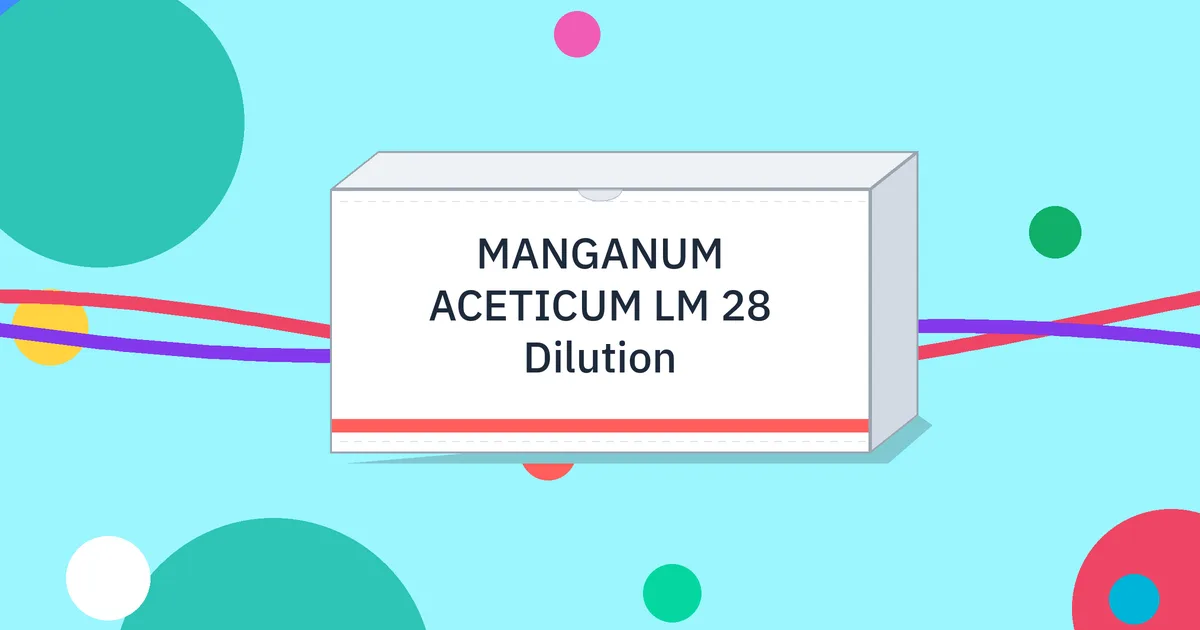 Symbolbild: Packung mit der Aufschrift MANGANUM ACETICUM LM 28 Dilution (PZN 12942569) – Verfügbarkeit und Bezug in Apotheken in Frankfurt am Main