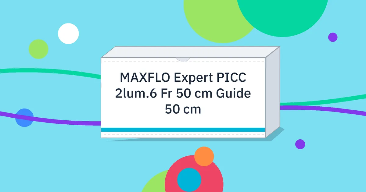 Symbolbild: Packung mit der Aufschrift MAXFLO Expert PICC 2lum.6 Fr 50 cm Guide 50 cm (PZN 15209013) – Verfügbarkeit und Bezug in Apotheken in Frankfurt am Main