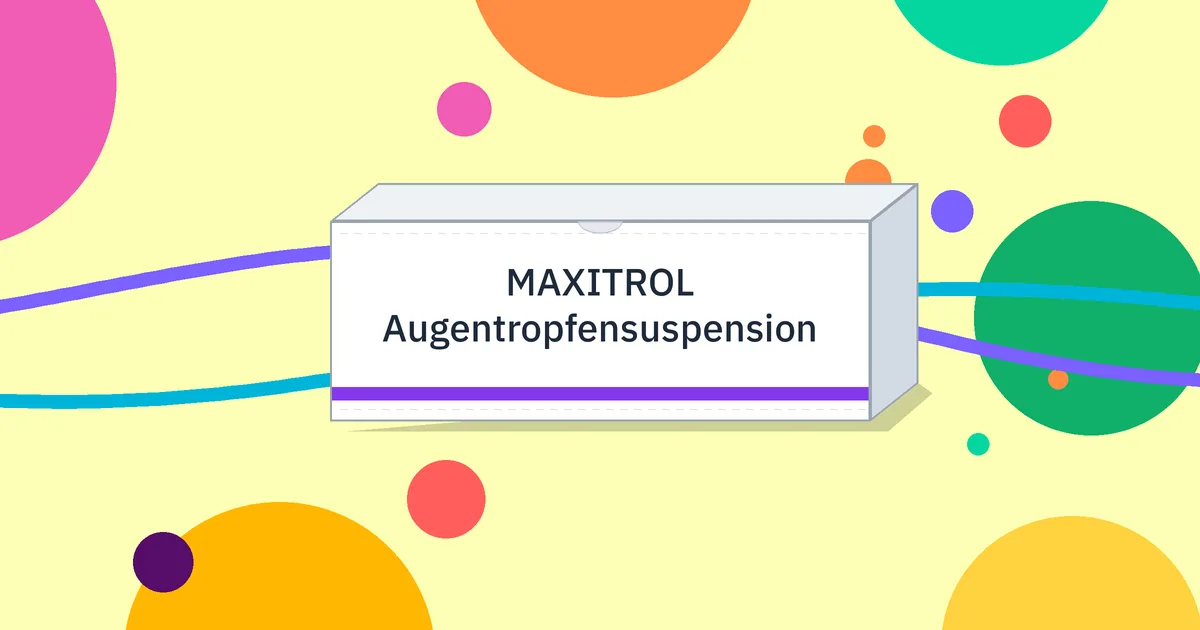 Symbolbild: Packung mit der Aufschrift MAXITROL Augentropfensuspension (PZN 15437010) – Verfügbarkeit und Bezug in Apotheken in Frankfurt am Main