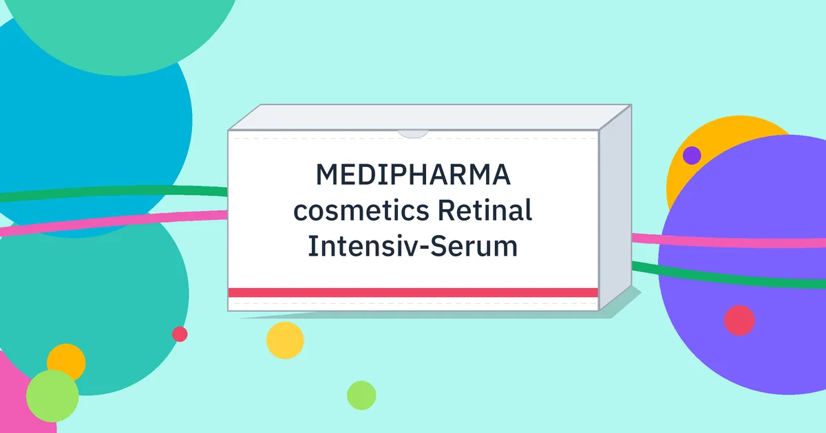 Symbolbild: Packung mit der Aufschrift MEDIPHARMA cosmetics Retinal Intensiv-Serum (PZN 19629137) – Verfügbarkeit und Bezug in Apotheken in Frankfurt am Main