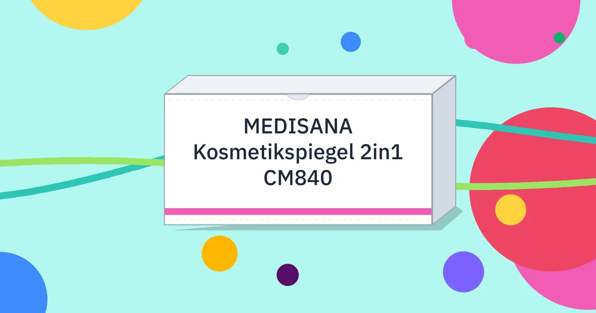 Symbolbild: Packung mit der Aufschrift MEDISANA Kosmetikspiegel 2in1 CM840 (PZN 12364546) – Verfügbarkeit und Bezug in Apotheken in Frankfurt am Main